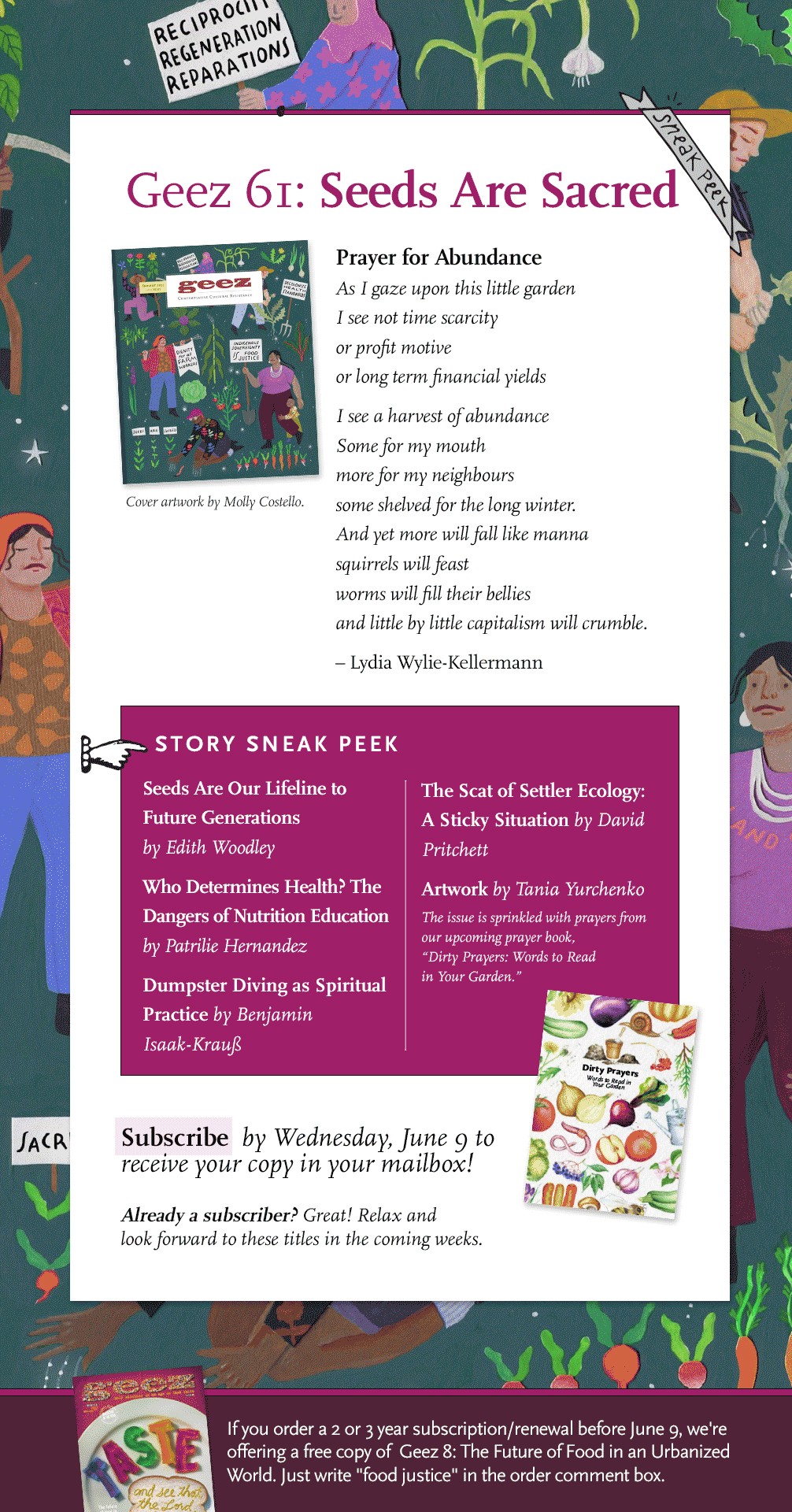 Upcoming Issue – Geez 61: Seeds Are Sacred | Geez Magazine